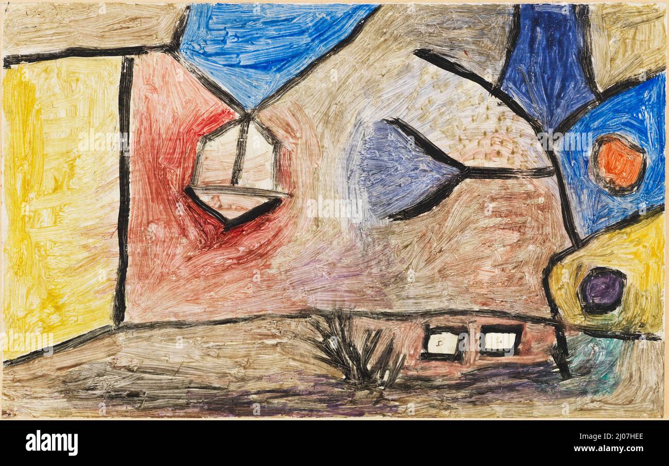 Landscape B. L. Museum: PRIVATE COLLECTION. Author: PAUL KLEE Stock ...