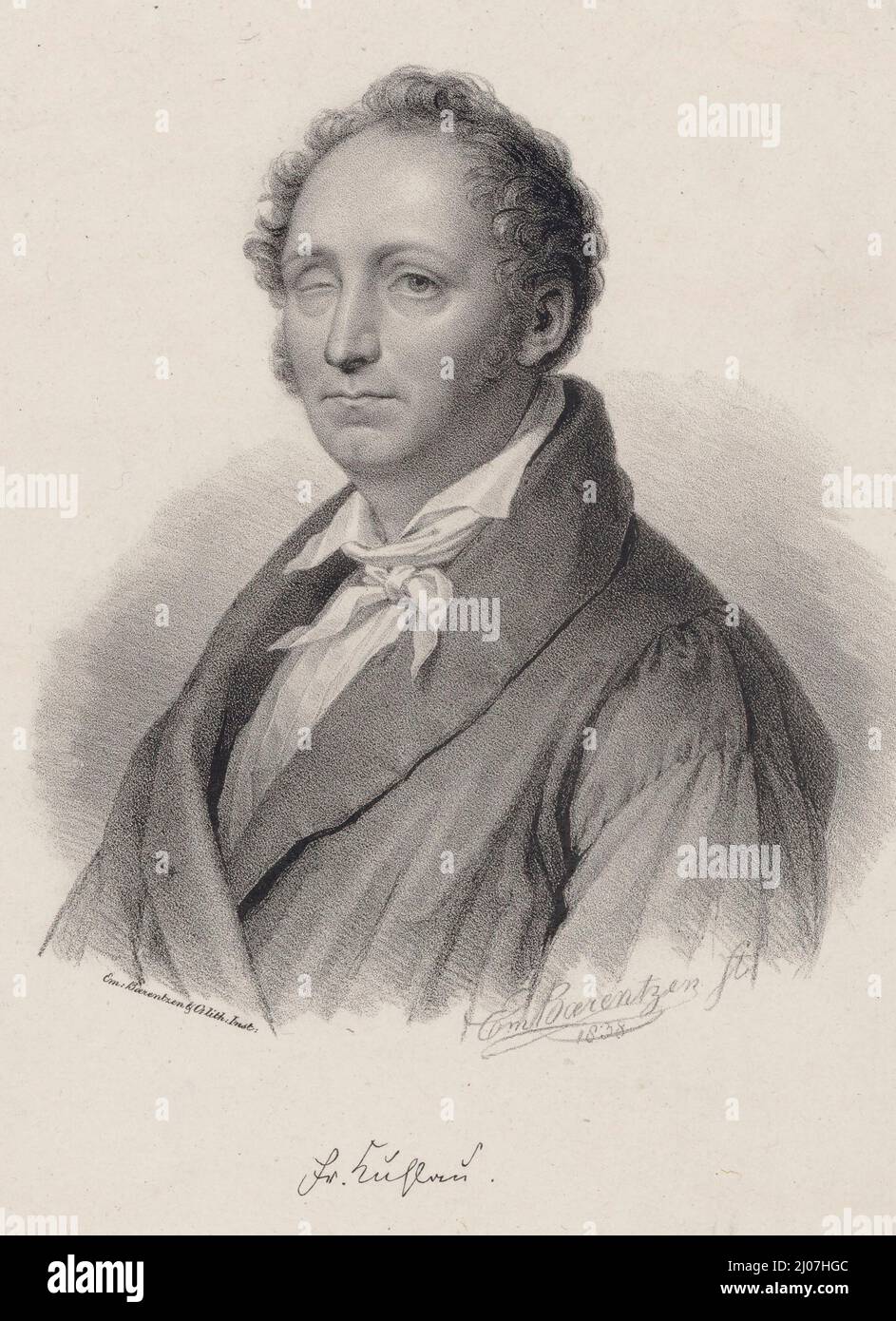 Portrait of the Composer Friedrich Kuhlau (1786-1832). Museum: PRIVATE ...
