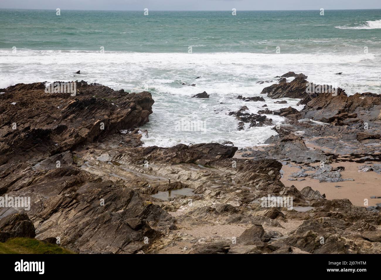 A view of Fistral Beach in Newquay, Cornwall,uk Stock Photo - Alamy