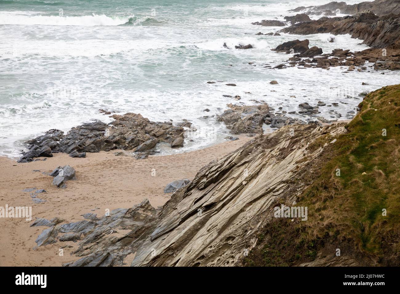 A view of Fistral Beach in Newquay, Cornwall,uk Stock Photo - Alamy