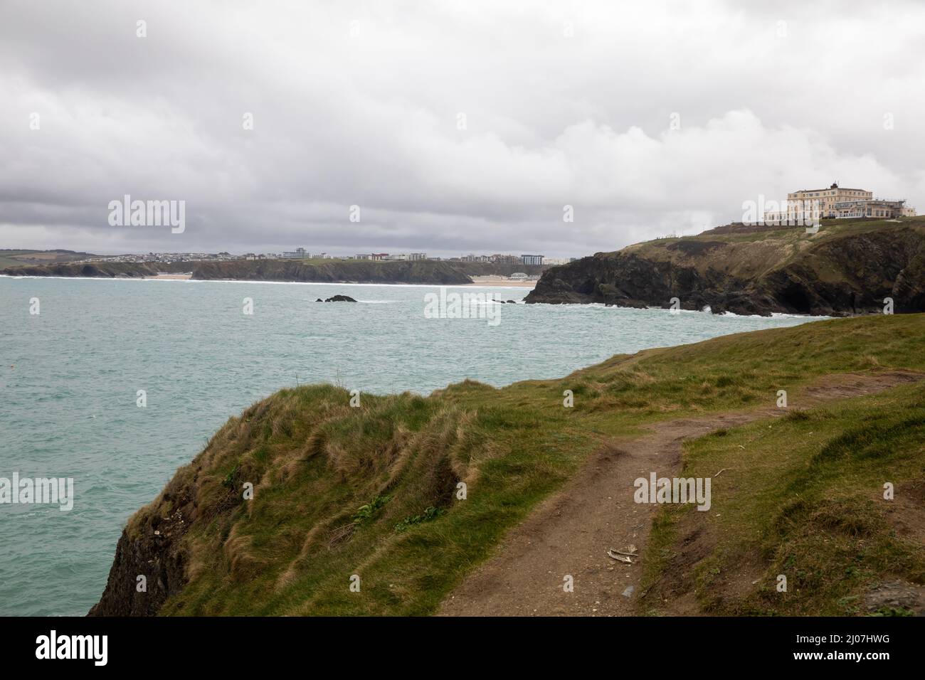 A view of Fistral Beach in Newquay, Cornwall,uk Stock Photo - Alamy