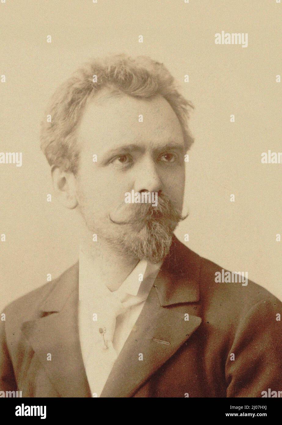 Portrait of the violinist and composer Jenö Hubay (1858-1937). Museum ...