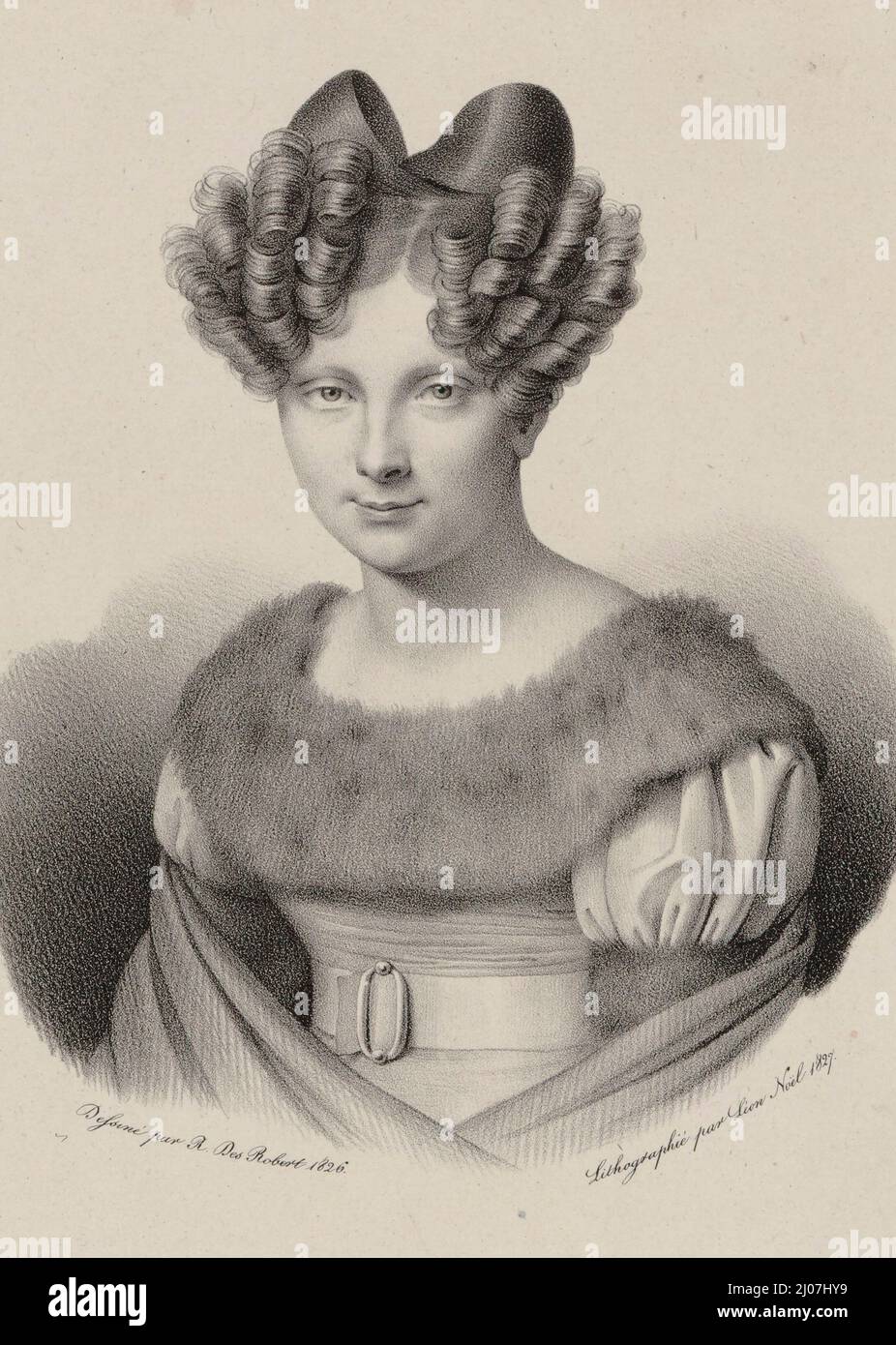 Portrait of the singer Joséphine Fodor (1789-1870). Museum: PRIVATE ...