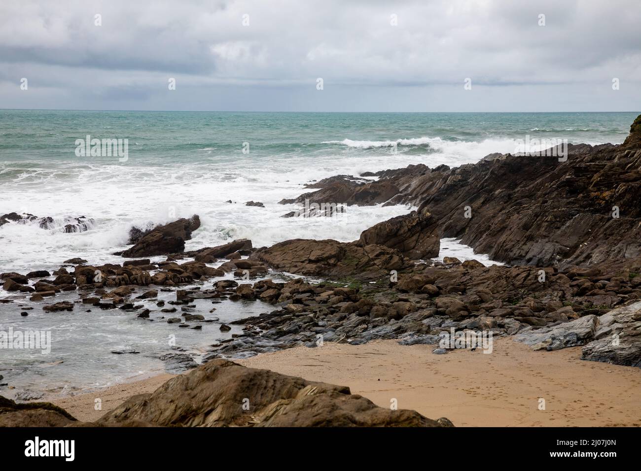 A view of Fistral Beach in Newquay, Cornwall,uk Stock Photo - Alamy