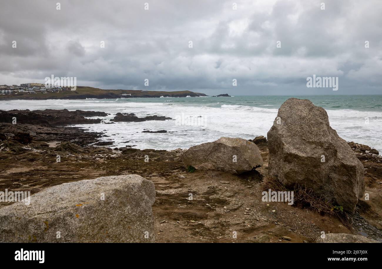 A view of Fistral Beach in Newquay, Cornwall,uk Stock Photo - Alamy