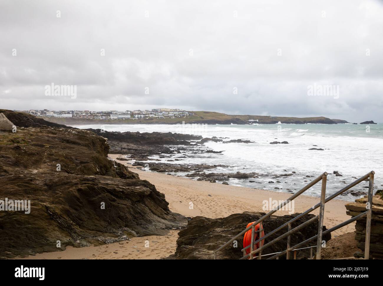 A view of Fistral Beach in Newquay, Cornwall,uk Stock Photo - Alamy