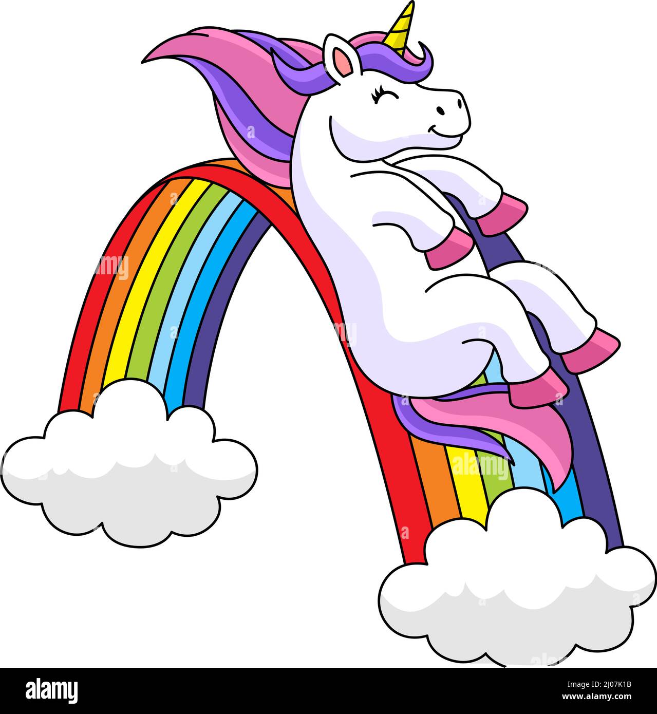 Unicorn Clip Art Rainbow Glitter Unicorn Clipart Magical Fantasy Horse