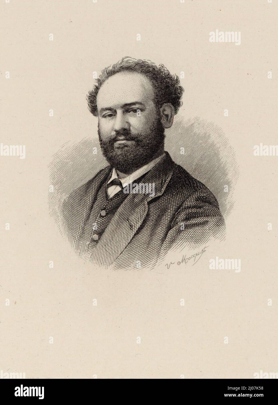 Portrait of the composer Samuel David (1836-1895). Museum: PRIVATE ...