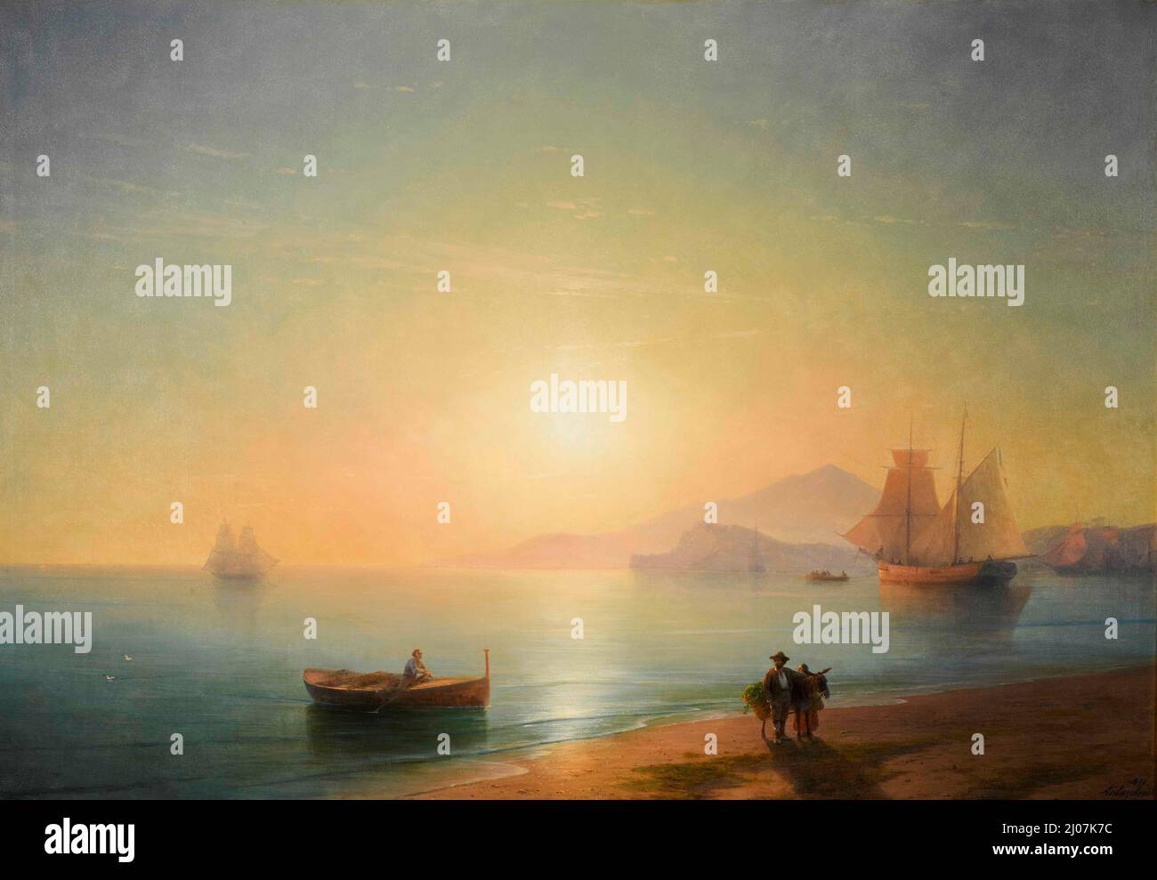 The Bay of Naples. Museum: PRIVATE COLLECTION. Author: IVAN ...