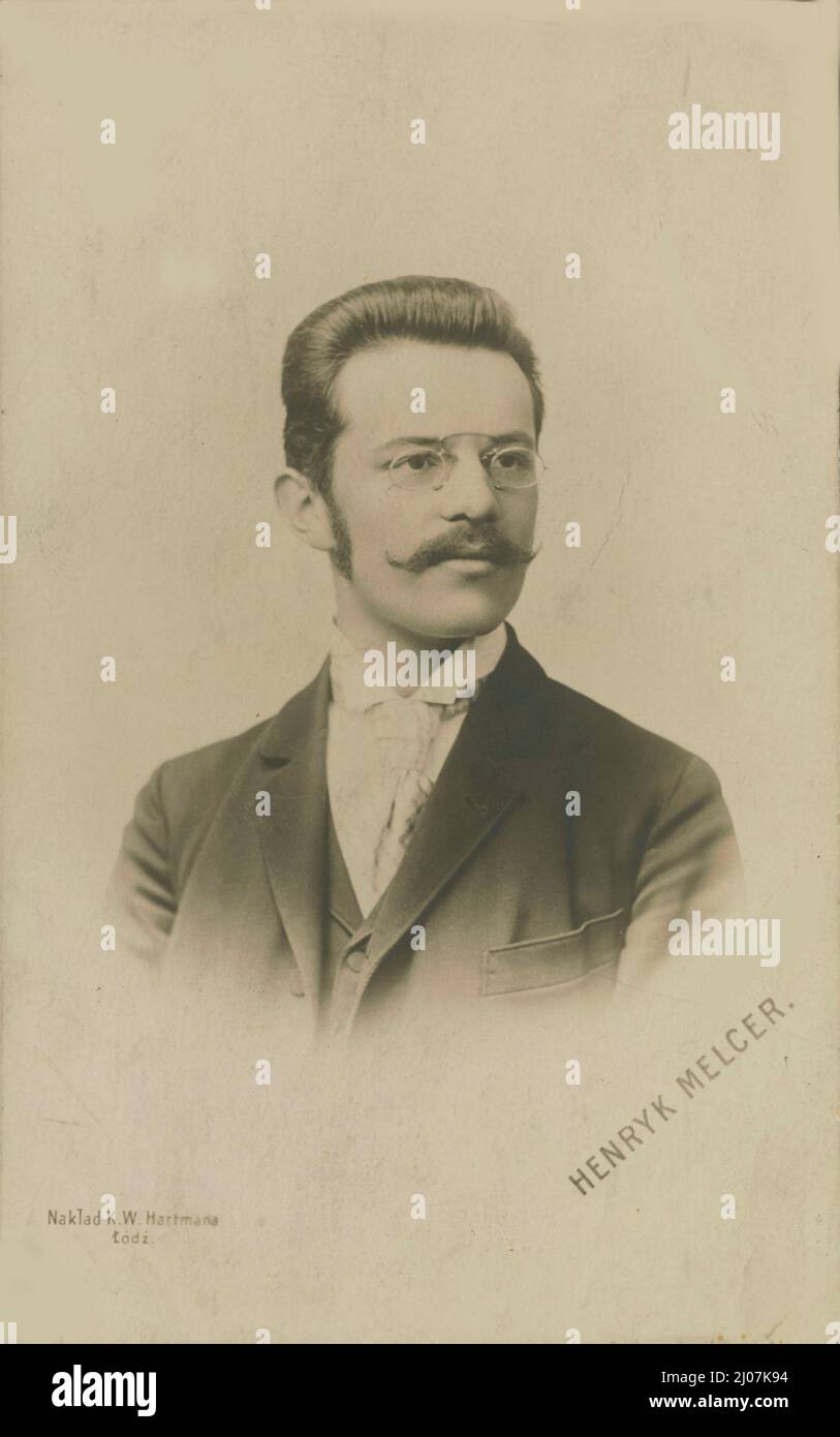 Portrait of the conductor and composer Henryk Melcer-Szczawinski (1869 ...