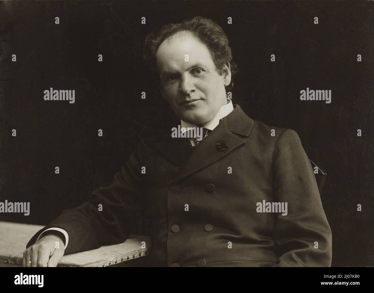 Portrait of the composer August Enna (1860-1939). Museum: PRIVATE ...