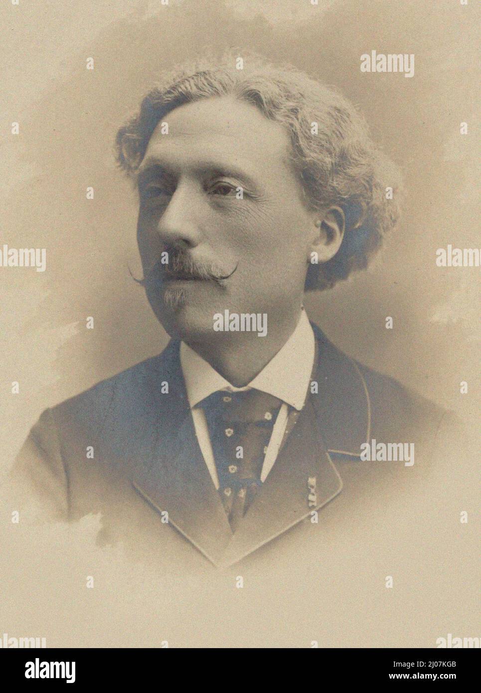 Portrait of the composer Louis Diémer (1843-1919). Museum: PRIVATE ...