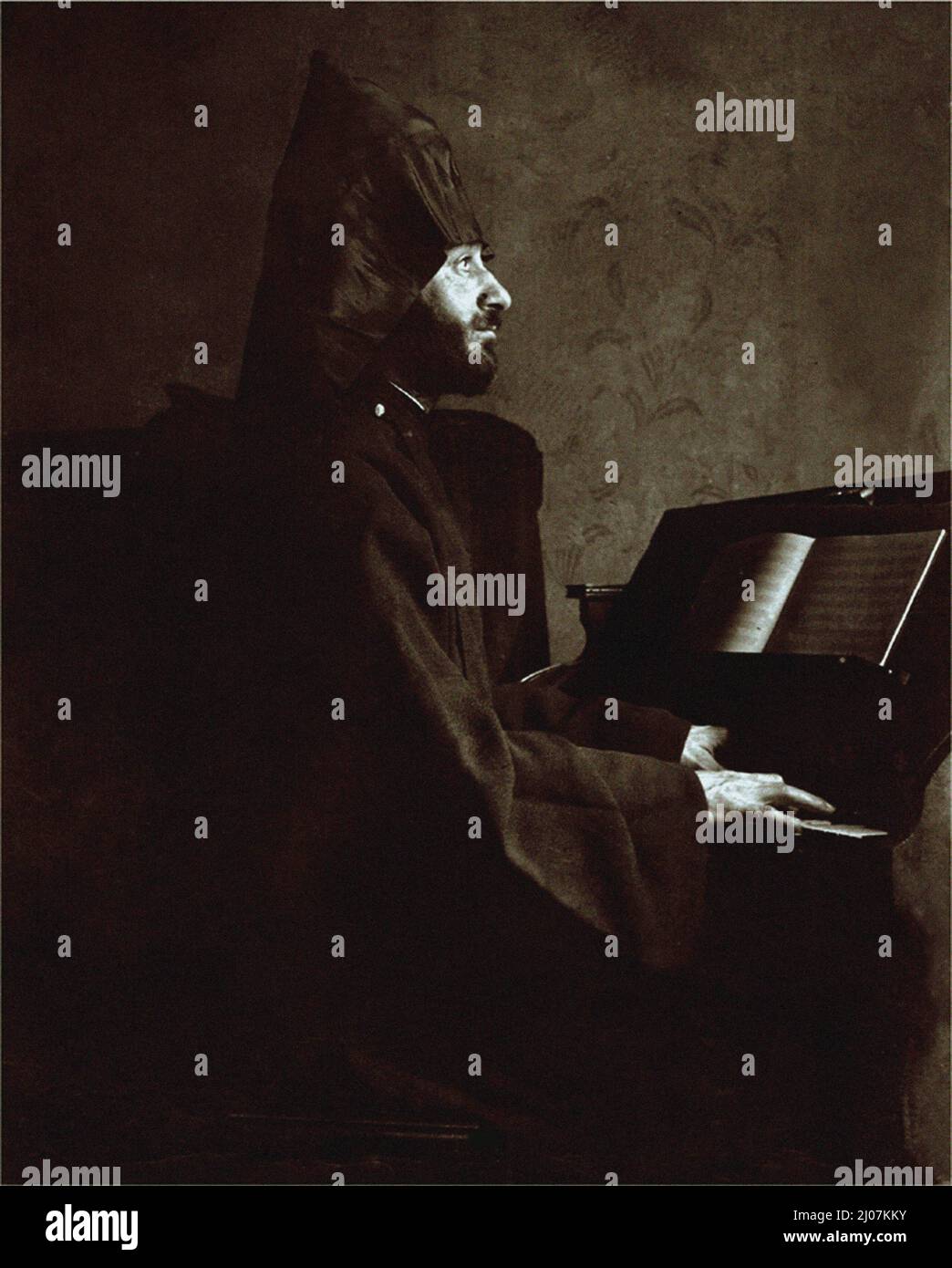 Portrait of the composer Komitas (1869-1935). Museum: PRIVATE ...