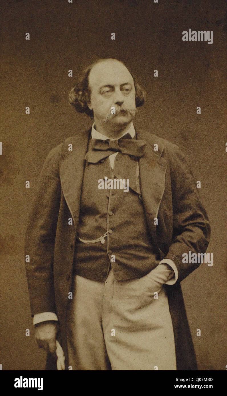 Portrait of Gustave Flaubert (1821-1880). Museum: PRIVATE COLLECTION ...