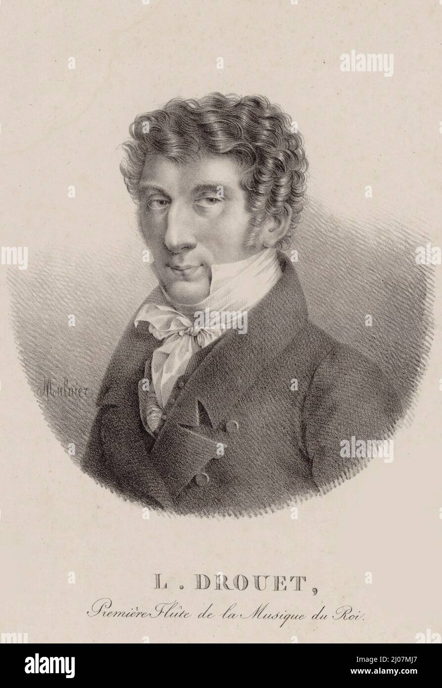 Portrait of the flautist and composer Louis Drouet (1792-1873). Museum ...