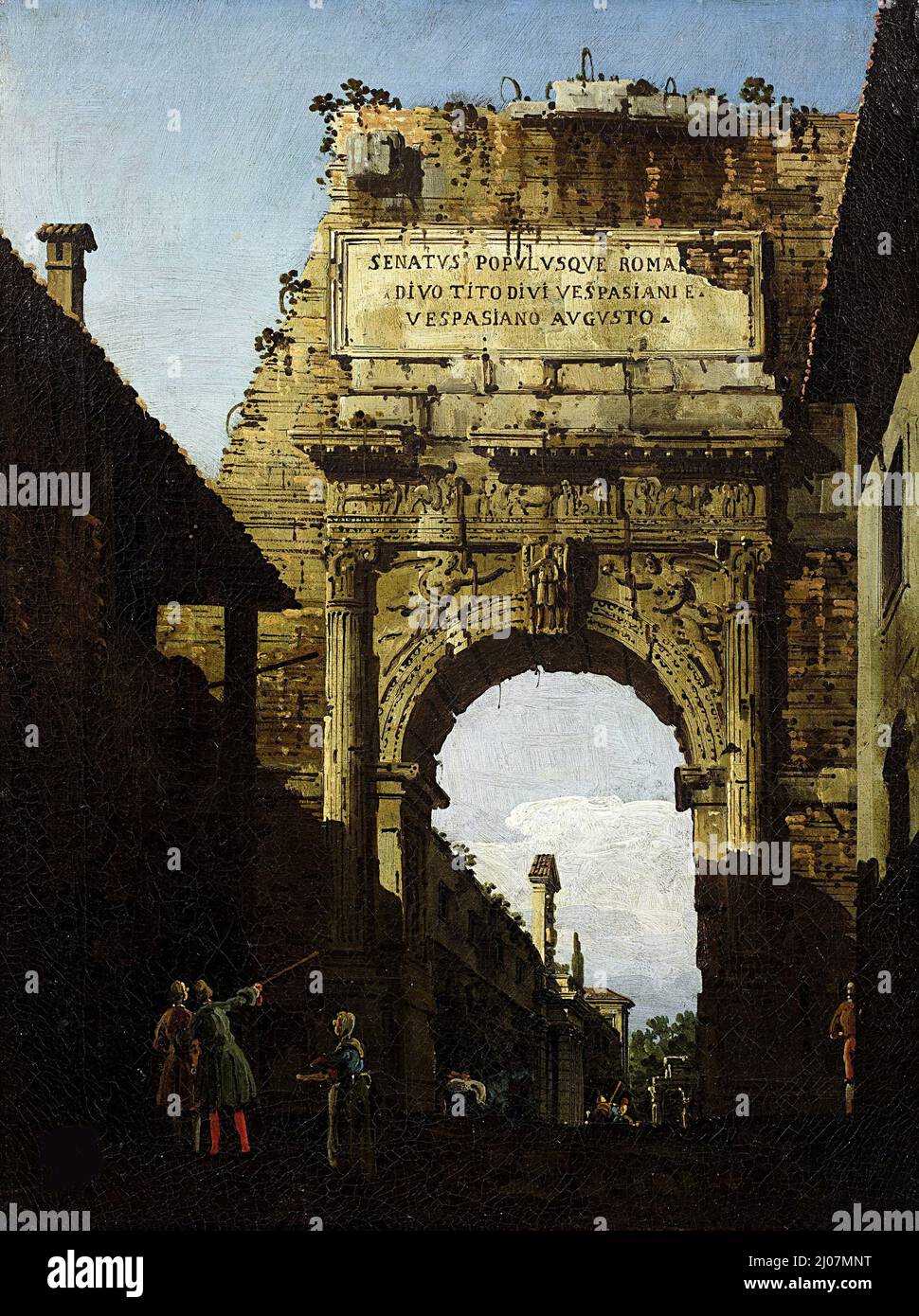 The Arch of Titus in Rome. Museum: Accademia Carrara, Bergamo. Author ...