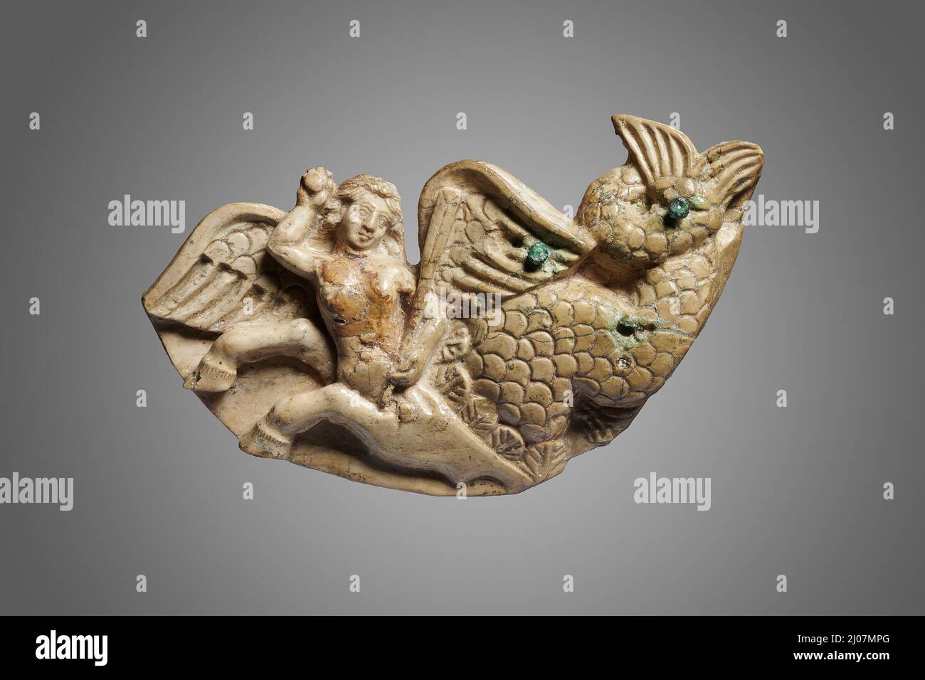 Aquatic divinity. From the Oxus Temple, Takht-i Sangin. Museum ...