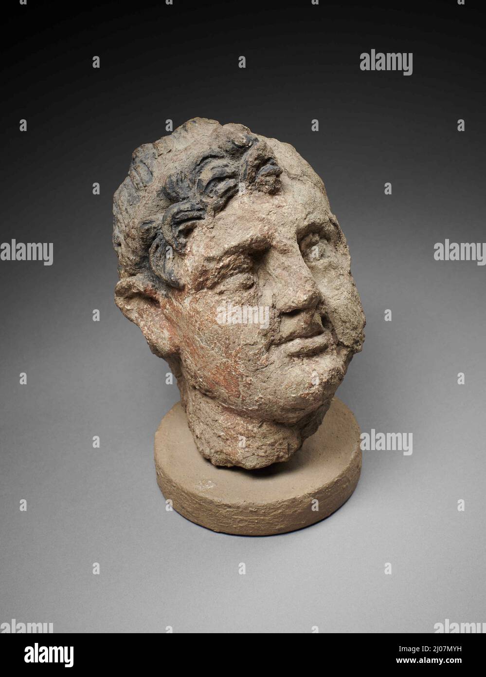 Head of a Greco-Bactrian ruler. From the Oxus Temple, Takht-i Sangin ...