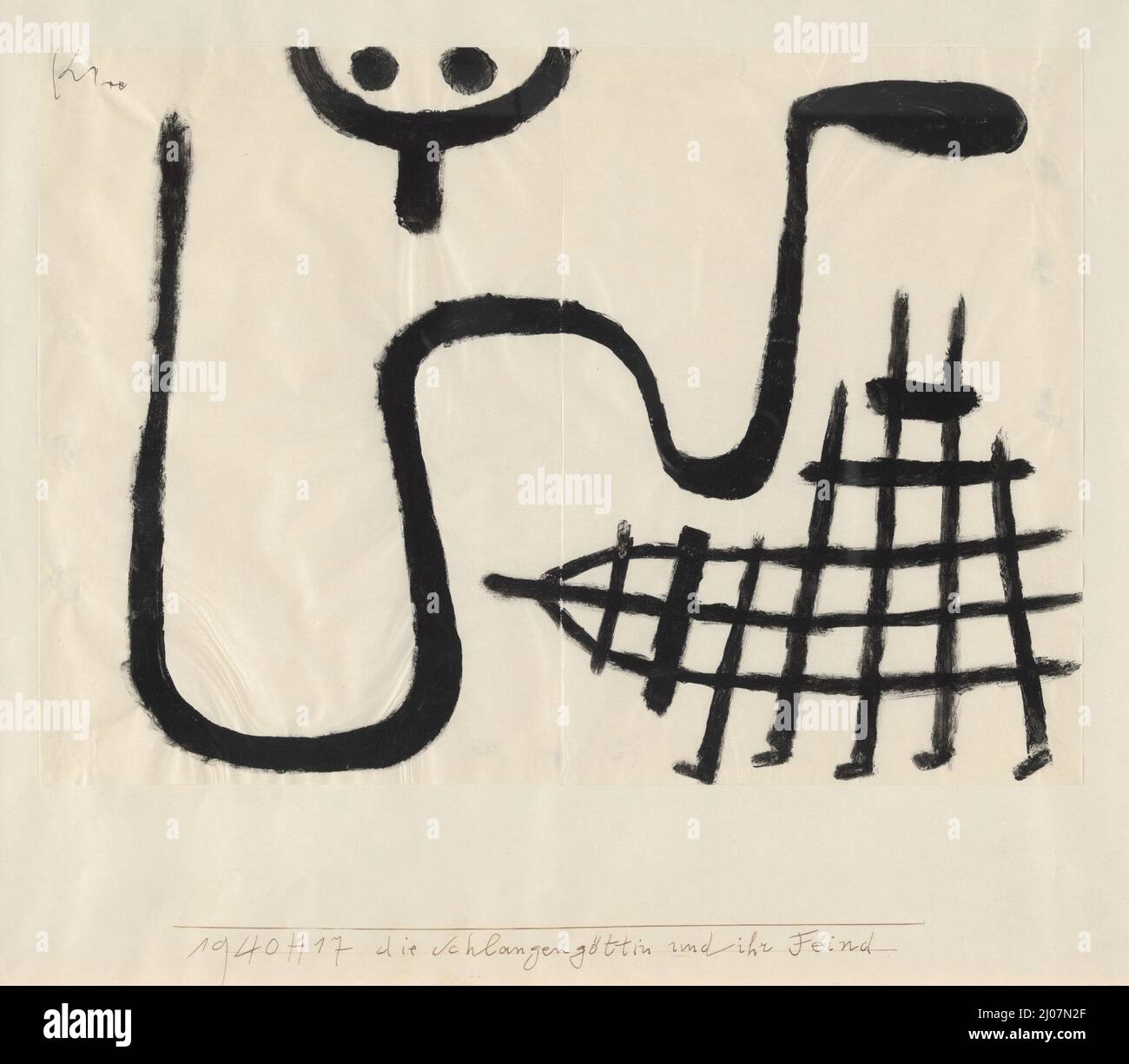 The Snake Goddess and her Foe. Museum: Zentrum Paul Klee, Bern Stock ...
