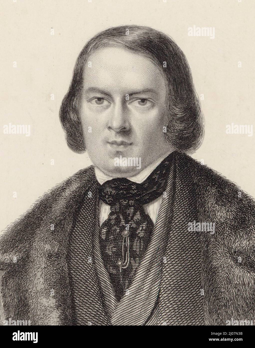 Portrait of the Composer Robert Schumann (1810-1856). Museum: PRIVATE ...