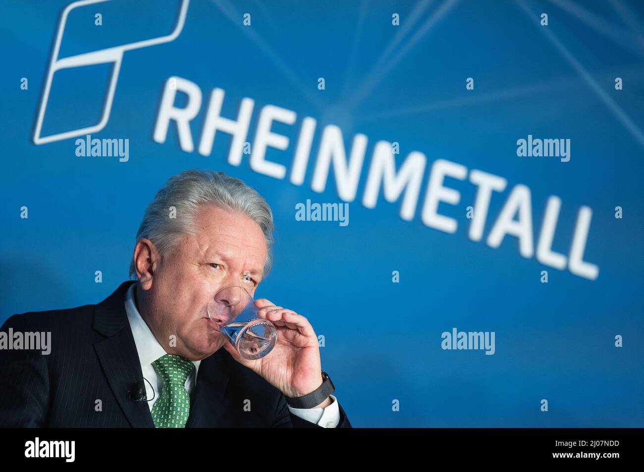 Duesseldorf, Germany. 17th Mar, 2022. Armin Papperger, CEO of ...