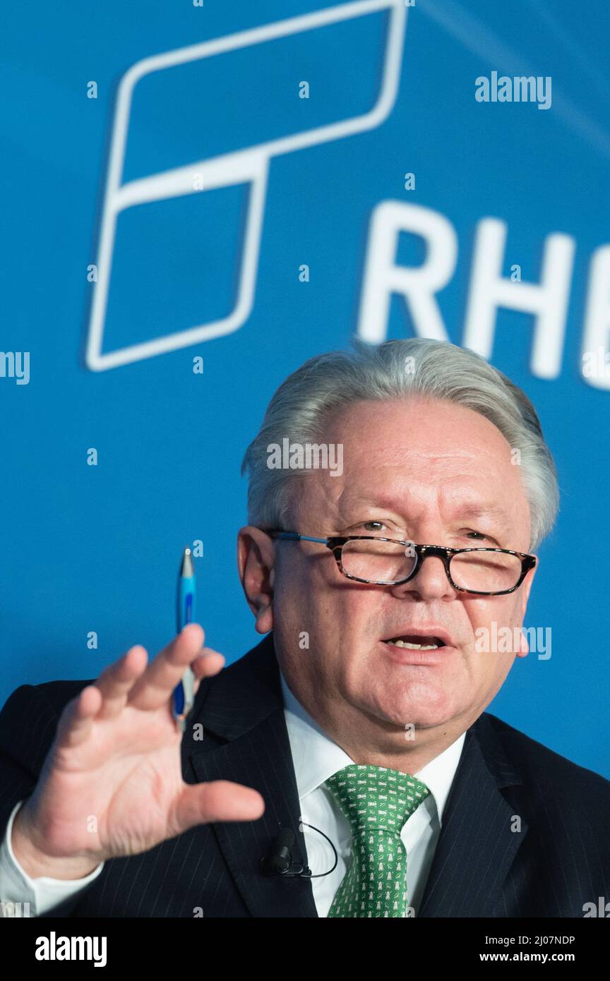 Duesseldorf, Germany. 17th Mar, 2022. Armin Papperger, CEO of ...