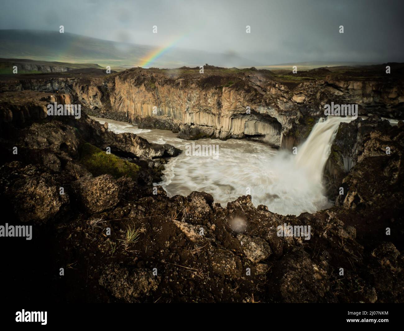 Op view of a waterfall Stock Photo - Alamy