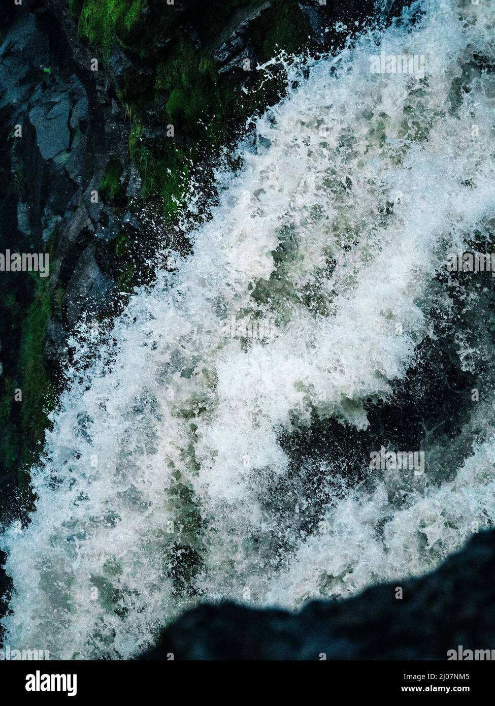 Top view of a waterfall Stock Photo - Alamy