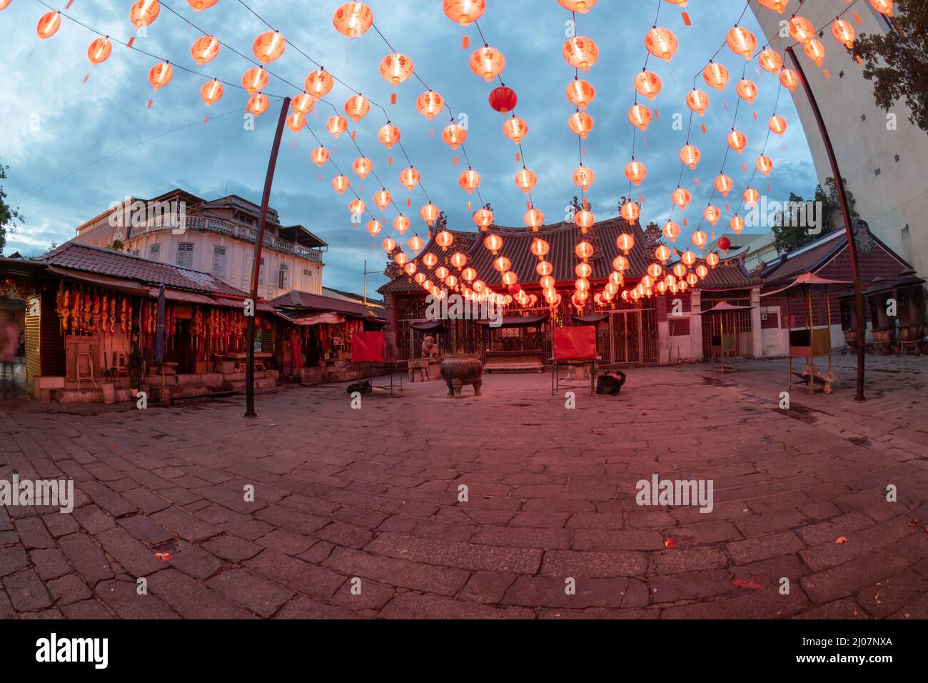 Georgetown, Penang, Malaysia - Jan 26 2017: Goddess of Mercy Temple ...