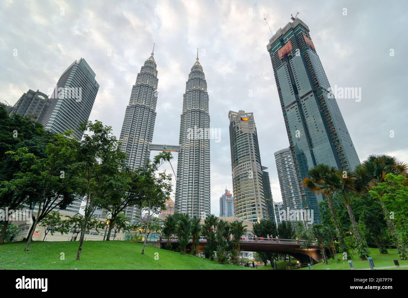 City, Kuala Lumpur, Malaysia - Jun 02 2017: KLCC building and ...