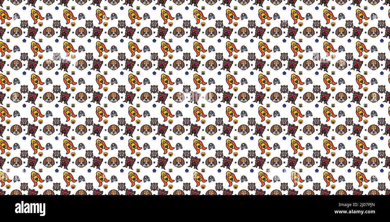 Fun colorful dog background image Stock Photo - Alamy