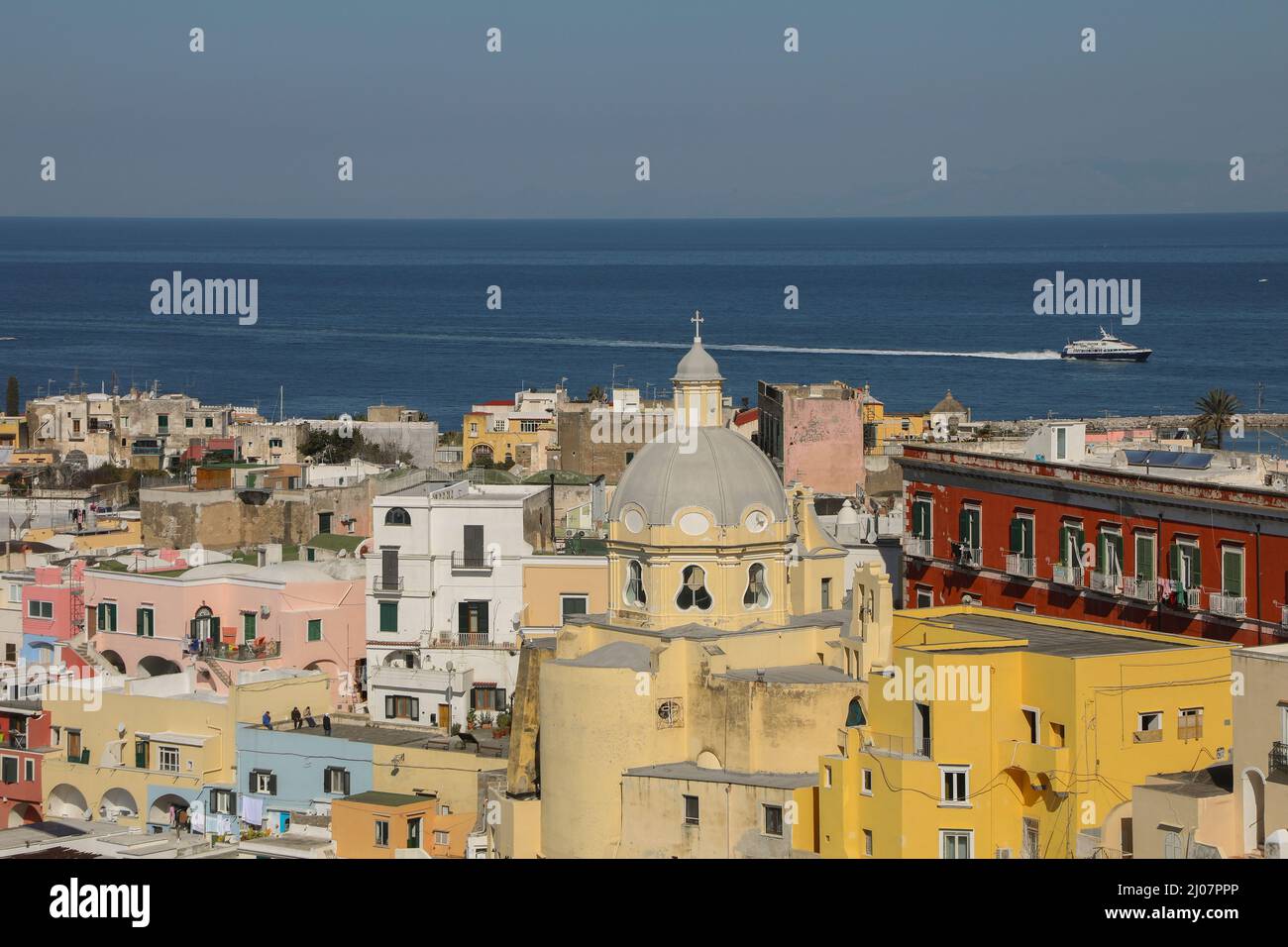 Procida island corricella fishing village hi-res stock photography and ...