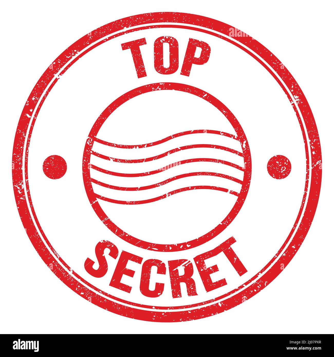 TOP SECRET text written on red round postal stamp sign Stock Photo - Alamy