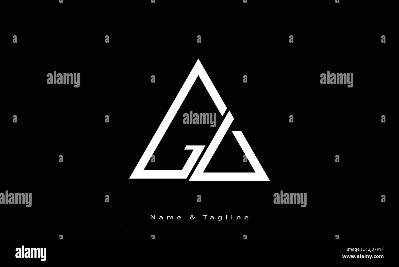 Gu letter logo Black and White Stock Photos & Images - Alamy