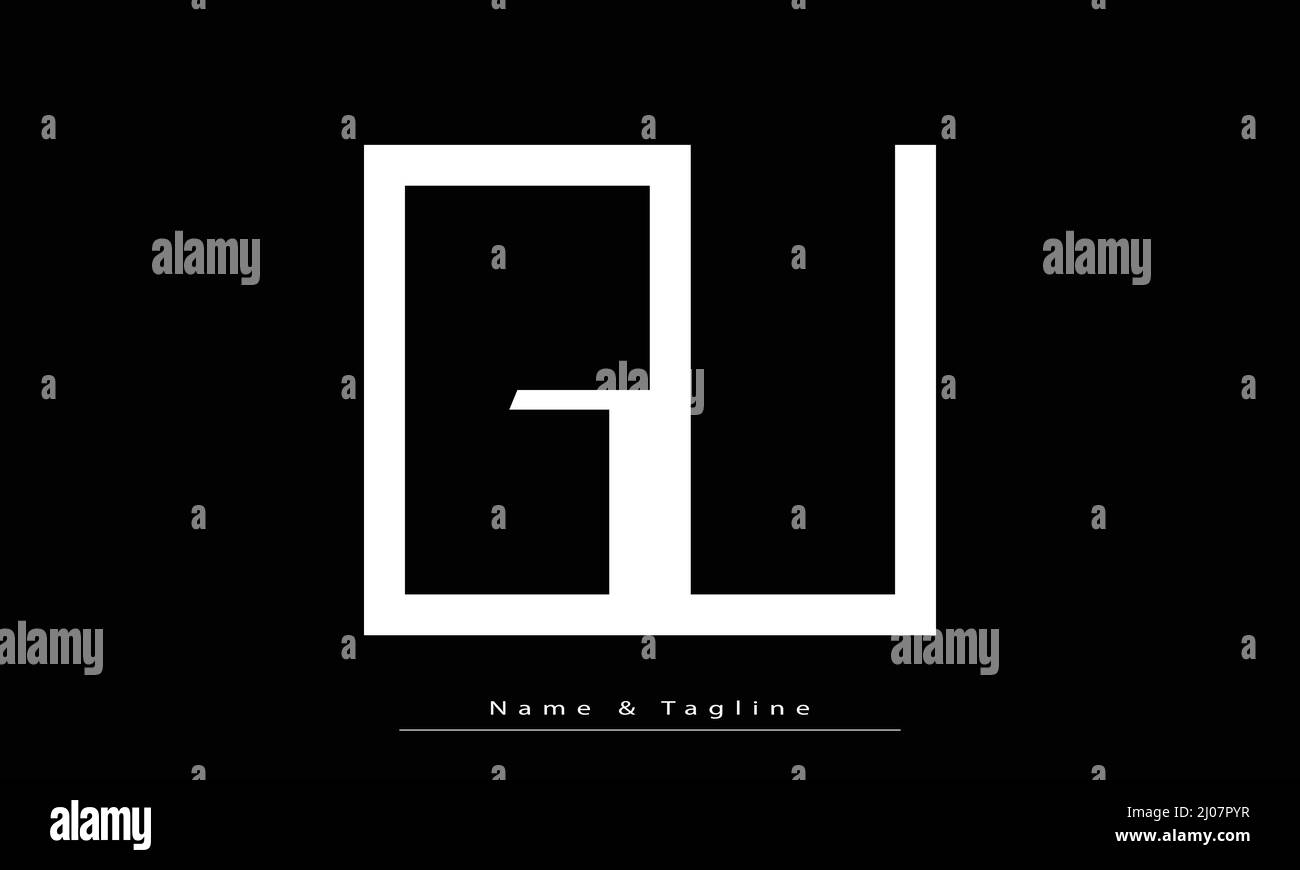 Alphabet letters Initials Monogram logo GU , UG Stock Vector Image ...