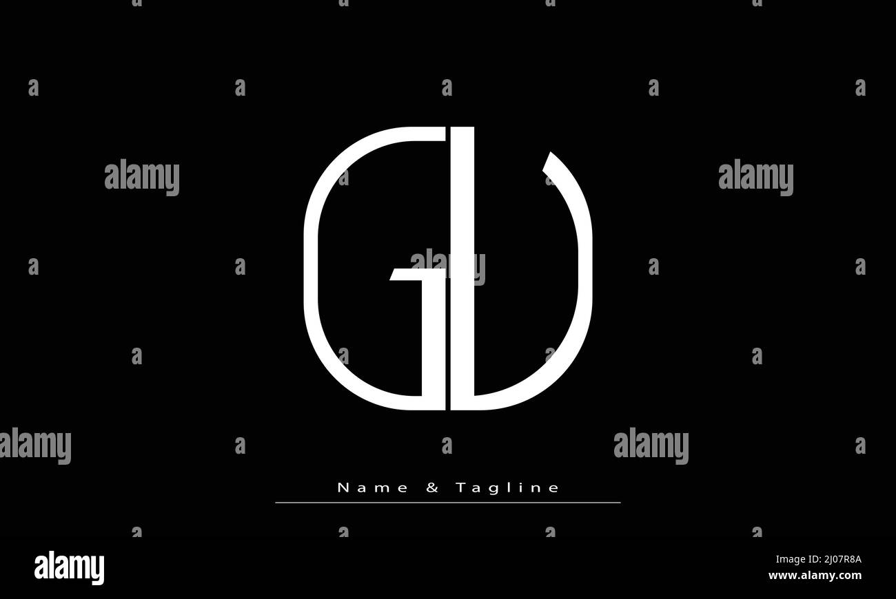 Alphabet letters Initials Monogram logo GU , UG Stock Vector Image ...