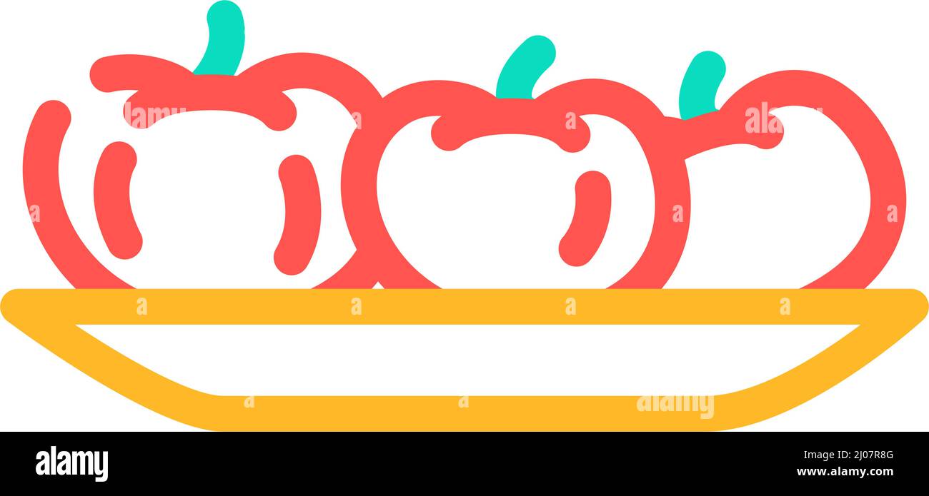 Plate ketchup tomatoes Stock Vector Images - Alamy