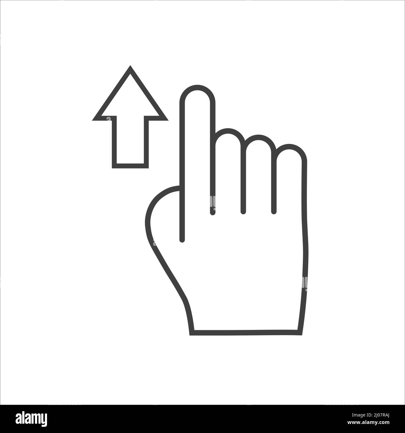 swipe icon on white background Stock Vector Image & Art - Alamy