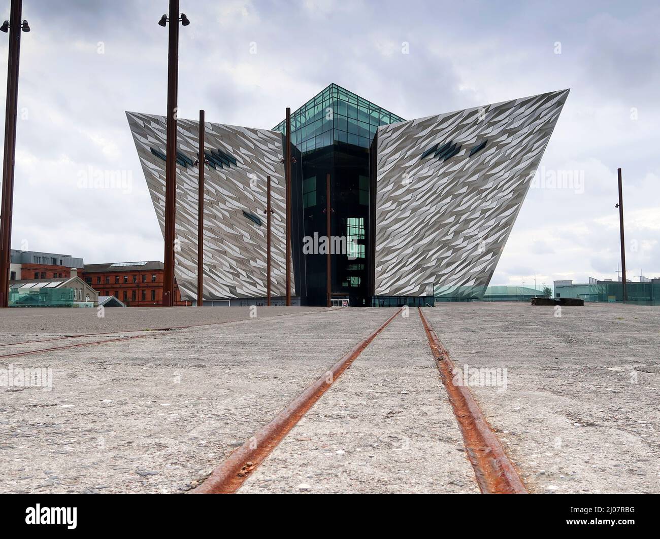 Titanic dry dock at Titanic experience Belfast Stock Photo - Alamy