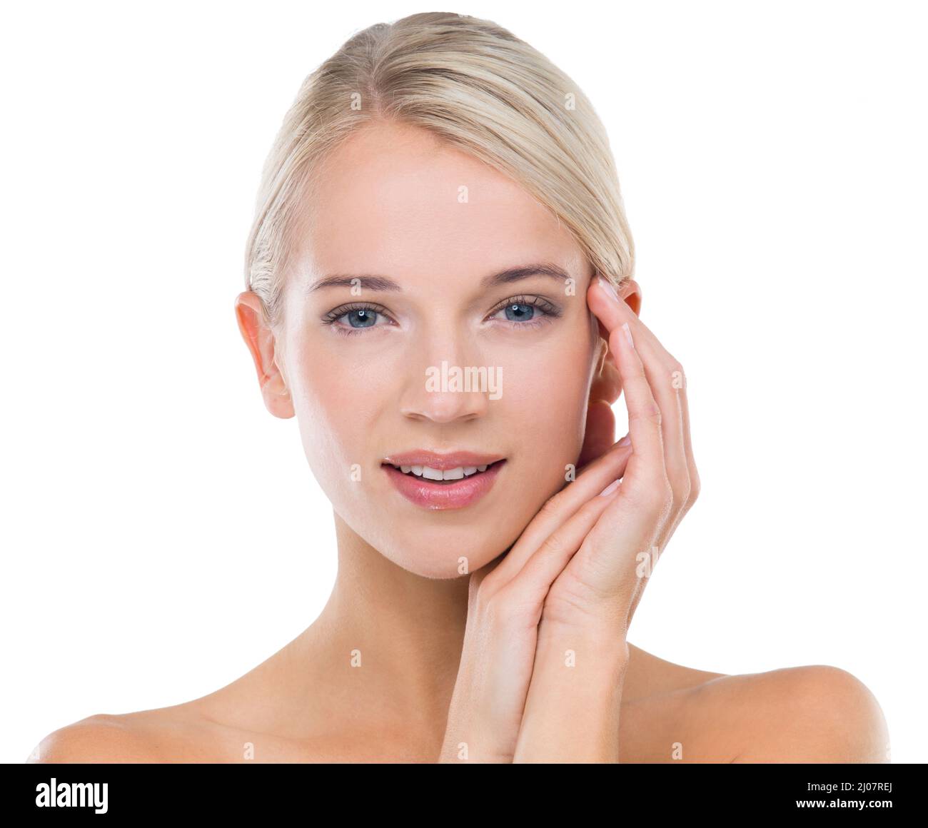Nothing quite like the feeling of smooth, soft skin. Studio shot of a ...