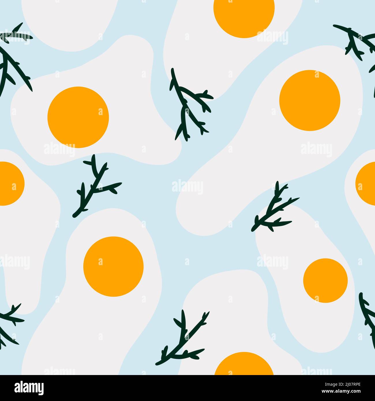 Kids seamless scrambled eggs pattern for fabrics and packaging and ...