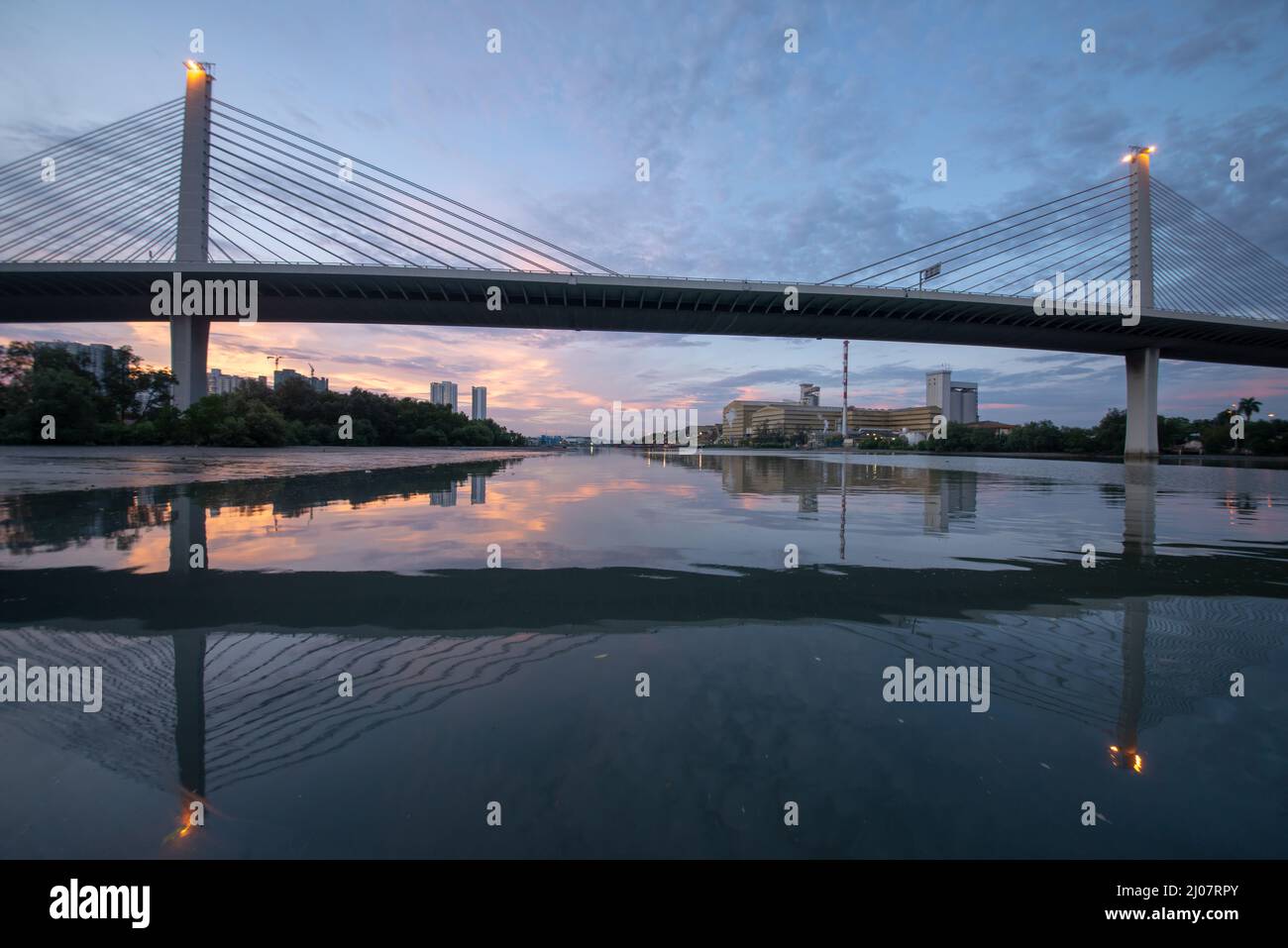 Seberang Perai, Penang, Malaysia - Circa Jun 2018: Reflection of Prai ...