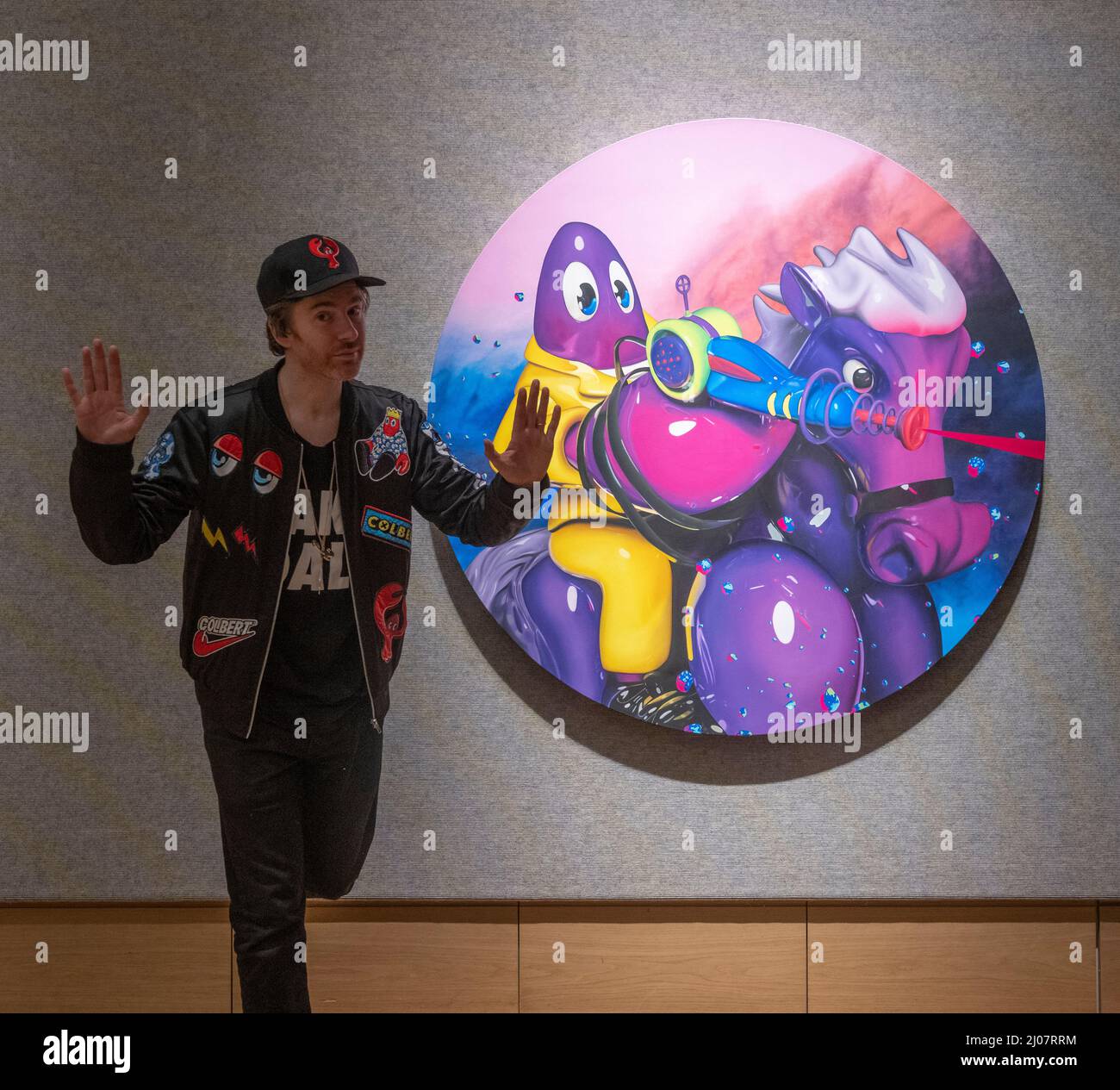 Bonhams, London, UK. 17 March 2022. The hyper-pop artist Philip Colbert ...