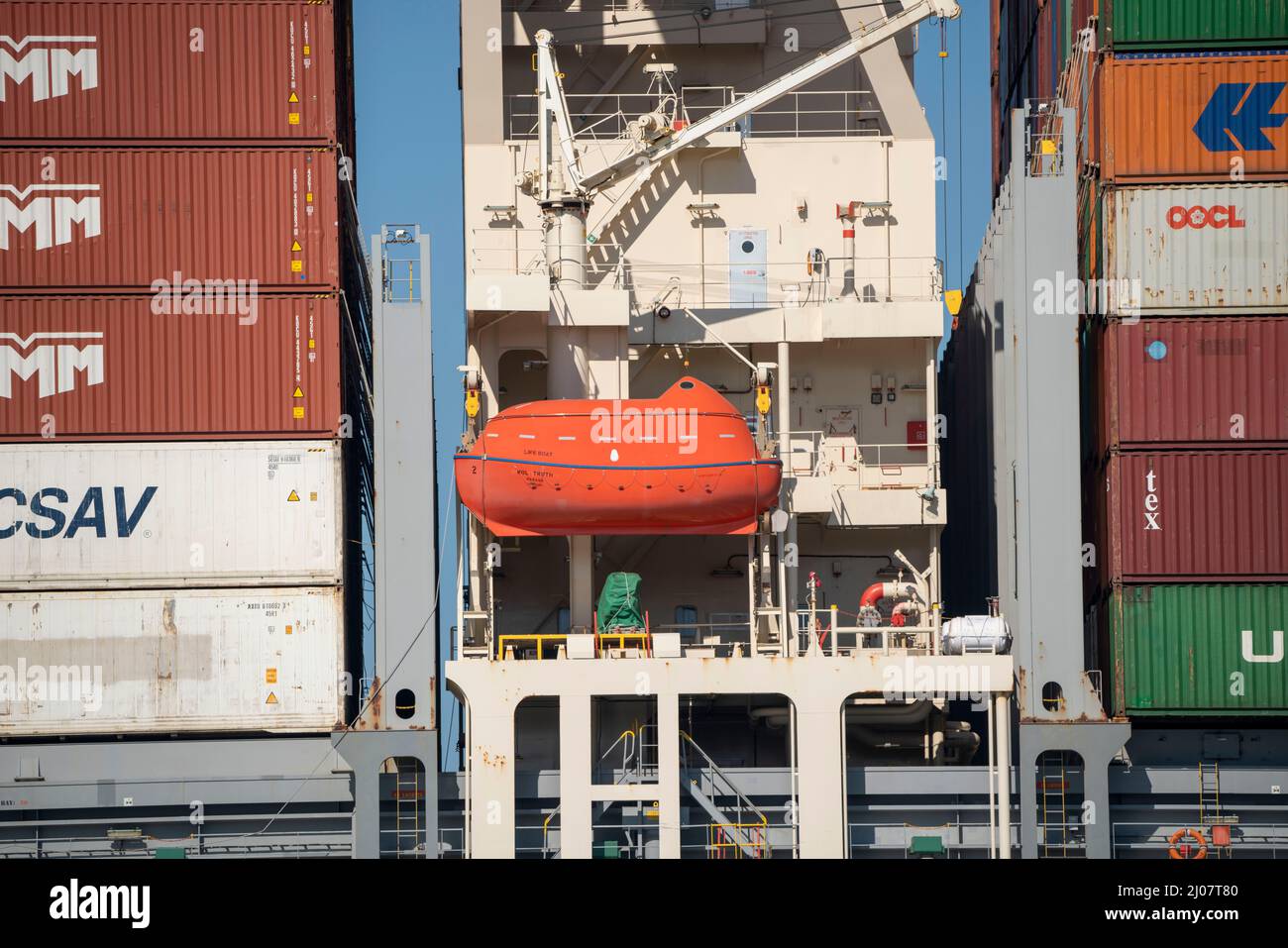 The seaport of Rotterdam, Maasvlakte, Hutchinson ECT Delta Terminal ...