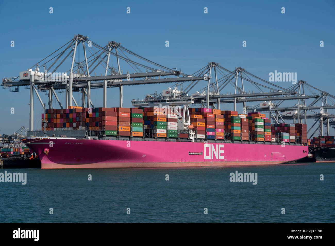 The seaport of Rotterdam, Maasvlakte, Hutchinson ECT Delta Terminal ...