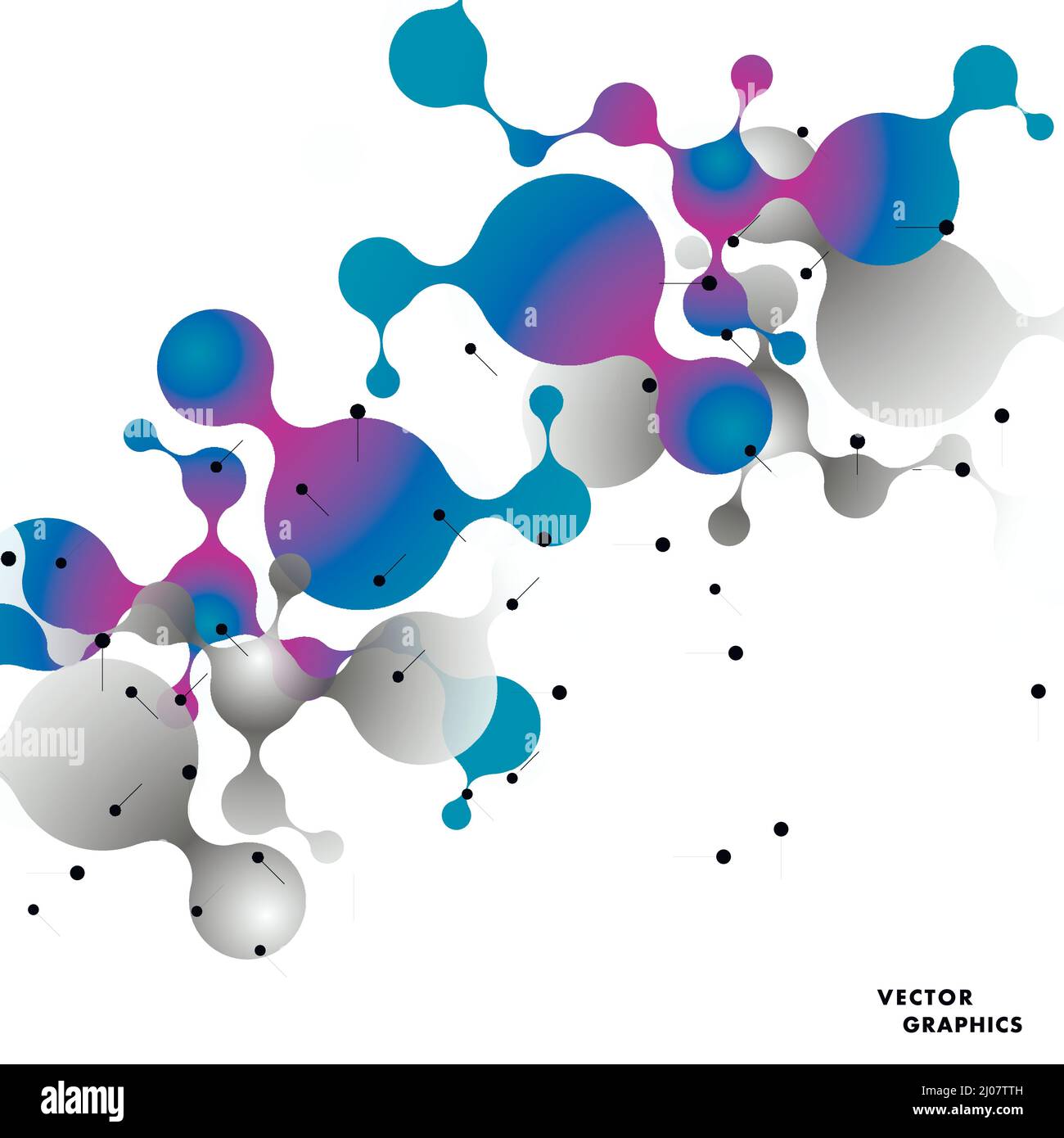 Vector abstract graphic illustration. Futuristic background with ...