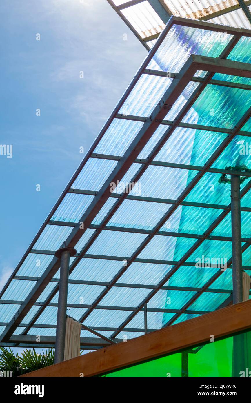 Modern Glass Roof in Switzerland. *** Local Caption *** roof,ceiling ...