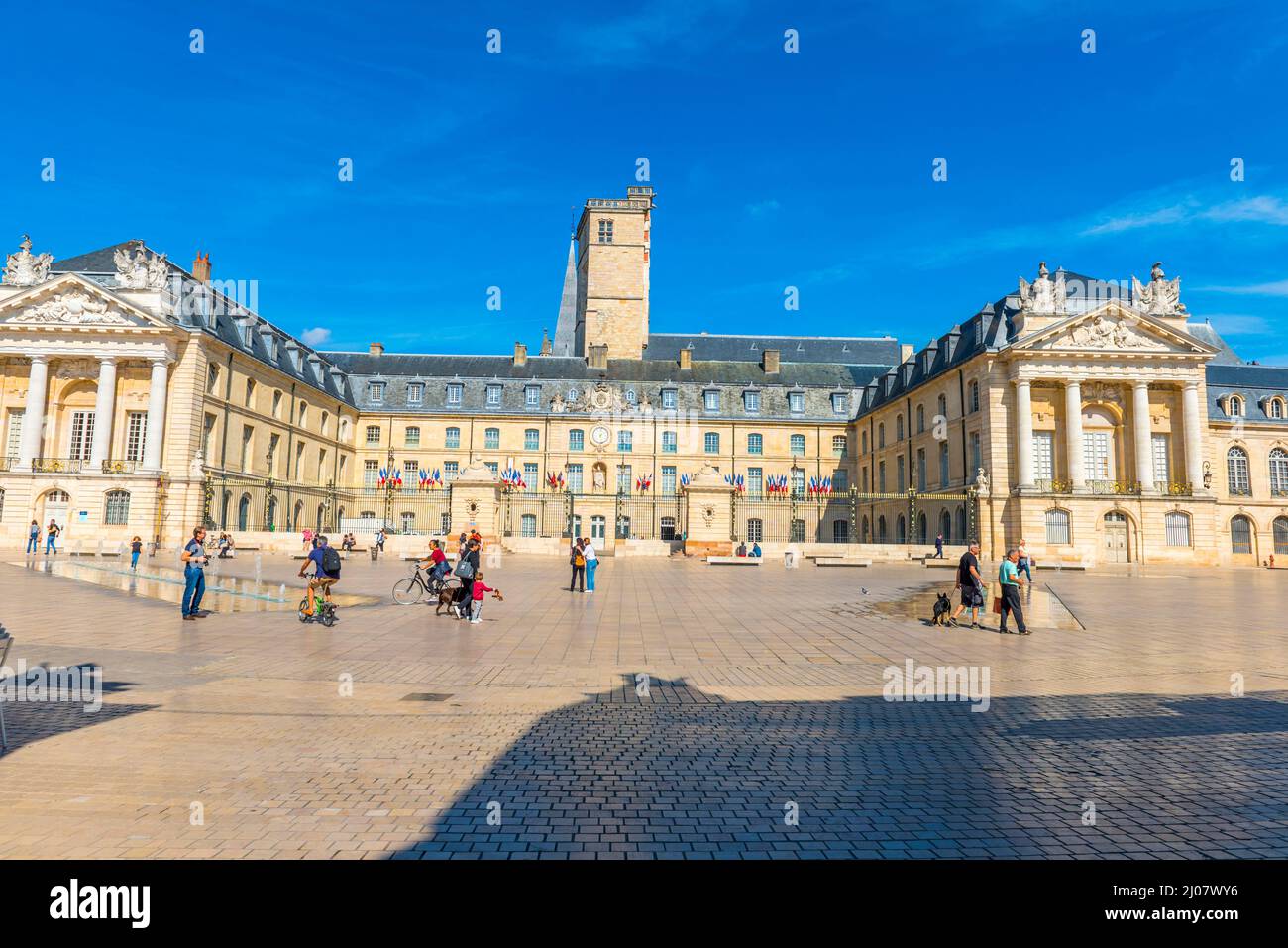 Elegant Government Building in a Sunny Day in Dijon Bourgogne in France ...