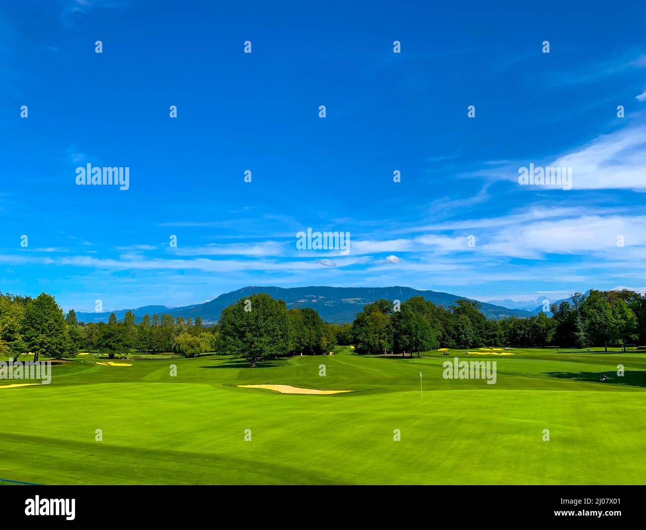 Golf Course in Geneva, Switzerland *** Local Caption *** golf,golfer ...