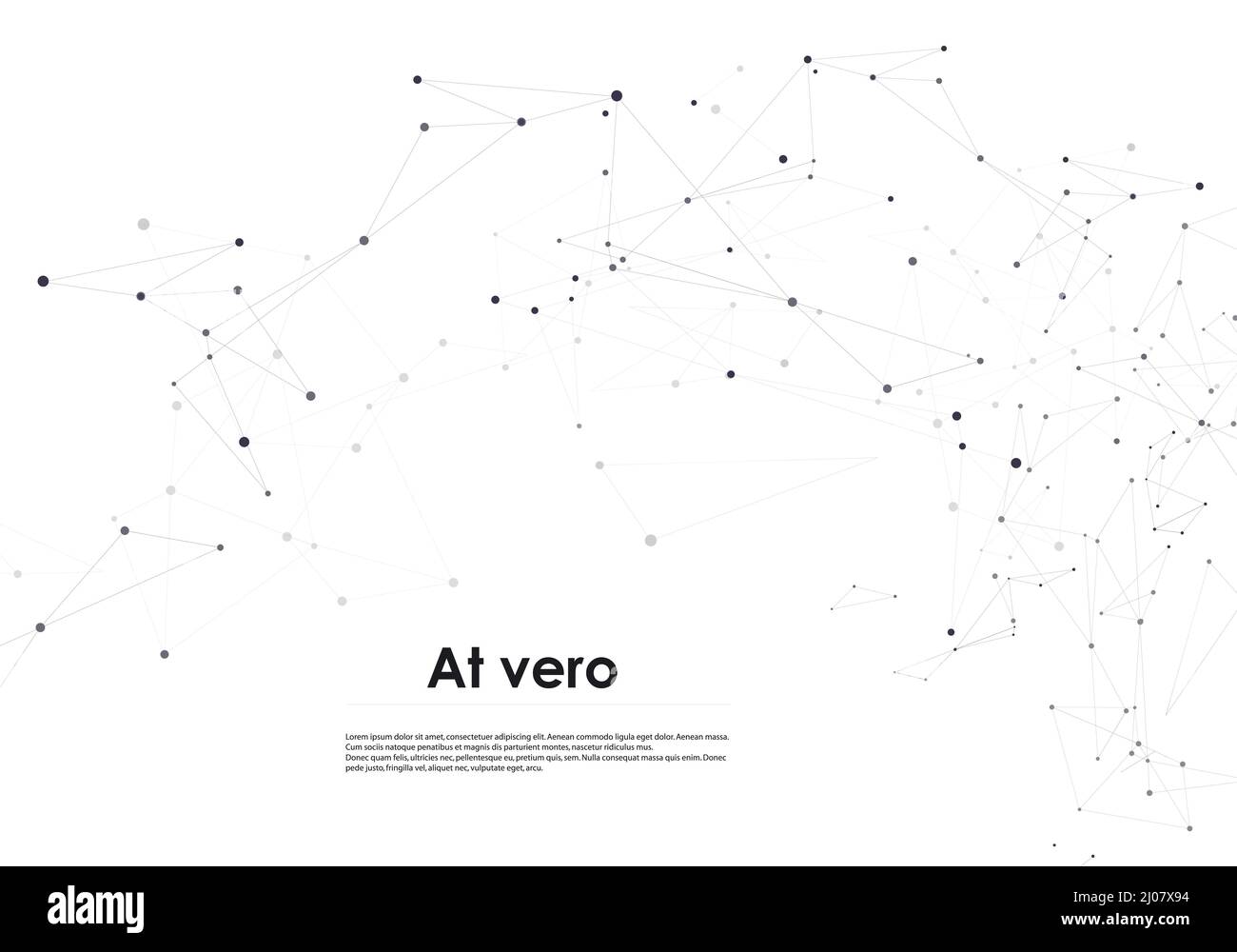 Geometry connected line and dots. Simple technology and science graphic ...
